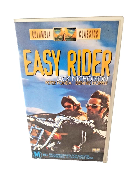 EASY RIDER PETER Fonda VHS Video Cassette Tape 1969 M 15 + Free post ...