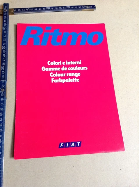 VINTAGE AUTO BROSCHÜRE Tabelle Farbe Und Innenraum Fiat Tempo ...