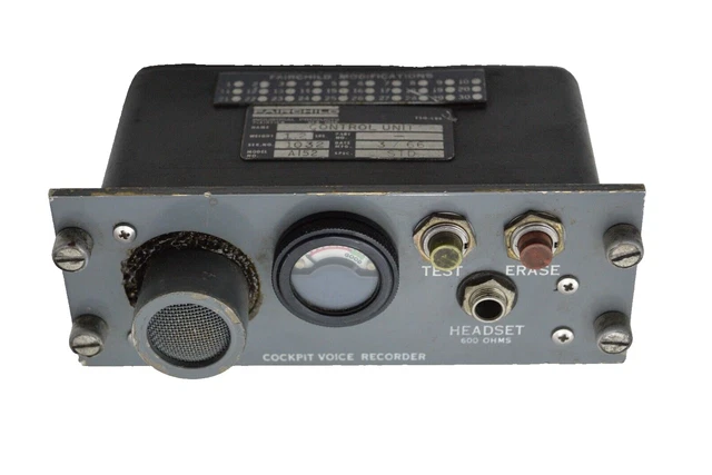 FAIRCHILD COCKPIT VOICE Recorder Control Unit A152 Dated 1966 ...