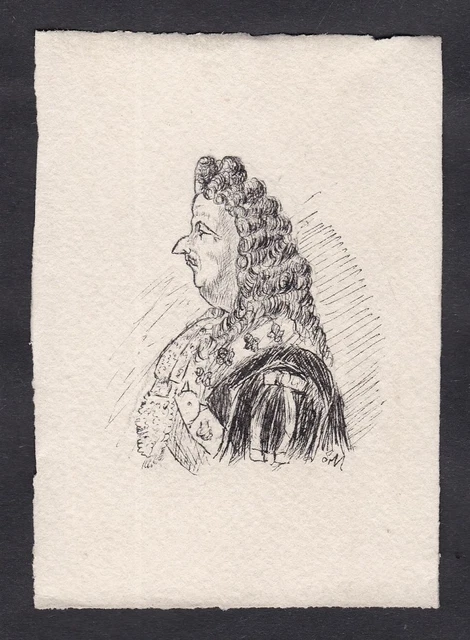 LEON JULLIOT DE La Morandiere Caricature Portrait Dessin 1903 252379 ...