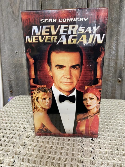 NEVER SAY NEVER Again VHS-NEW-Sean Connery Kim Basinger James Bond 007 ...