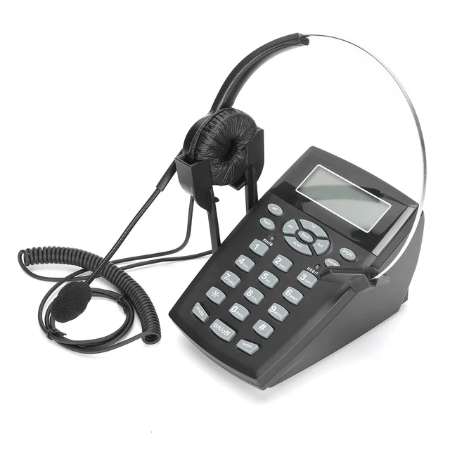 NEW HT810 CALL Center Wired Telephone With Omnidirectional Headset Telephone Wit £25.91 ...