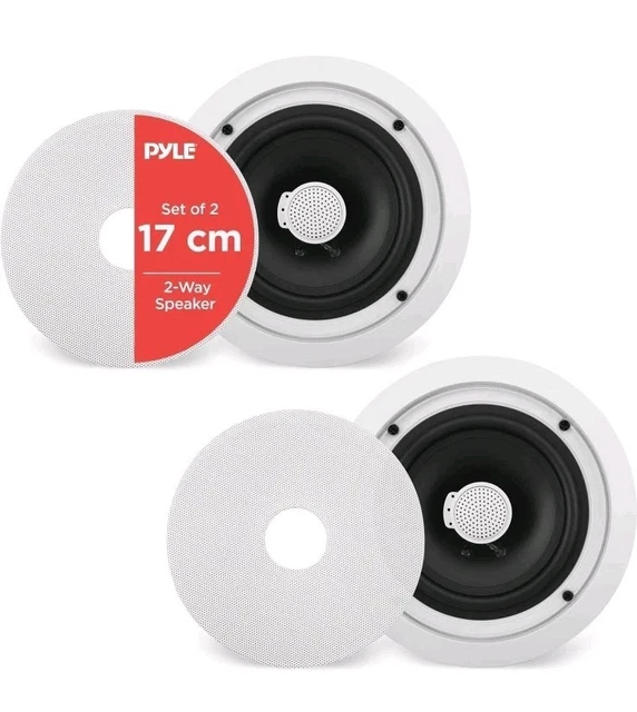 PYLE PDIC60 6.5-INCH 250W 2-Way In-Wall/Ceiling Speaker System. £26.68 ...