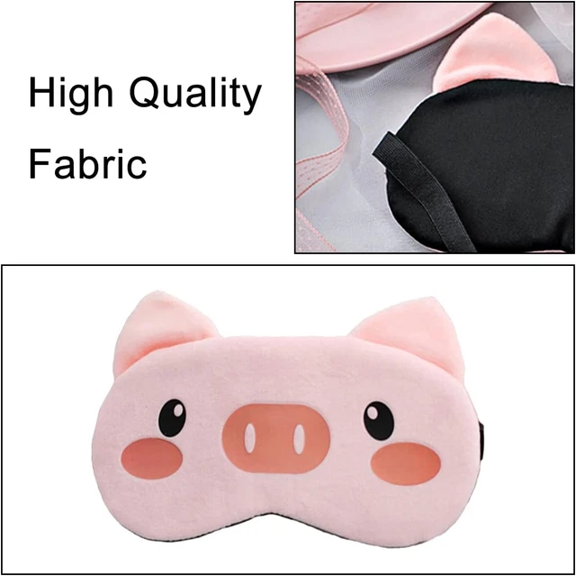 CUTE PIGGY SLEEP Eye Mask Cartoon Pig Multifunction Eye Mask Elastic ...