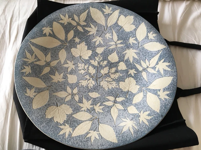 LARGE JANET SLADE Charger, Cambridge Studio Pottery Artist, Hand signed ...