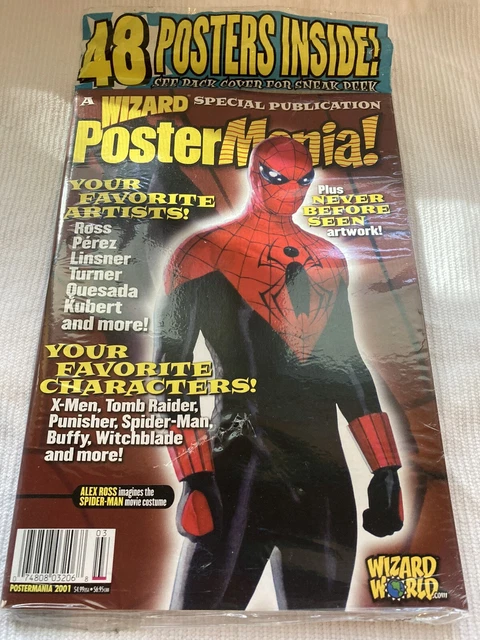 COMIC WIZARD MAGAZINE - Postermania 2001 - 48 Posters of Favorites £38. ...