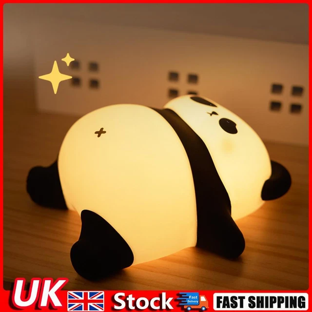 CUTE PANDA NIGHT Light USB Rechargeable 1200mAh Touch Sensor Silicone ...