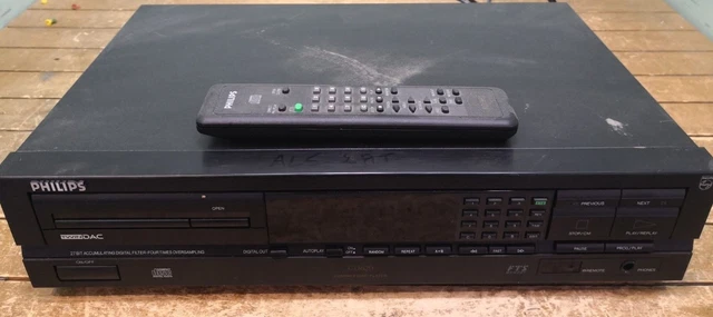 PHILIPS CD620 CD Player 27 Bit Twin DAC + Remote & Power Cable #25D £63 ...
