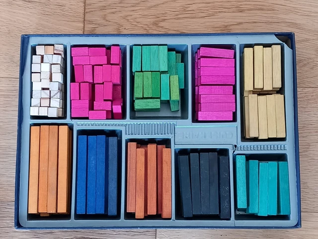 CUISENAIRE NUMBERS IN Colour vintage wooden counting rods - £34.50 ...