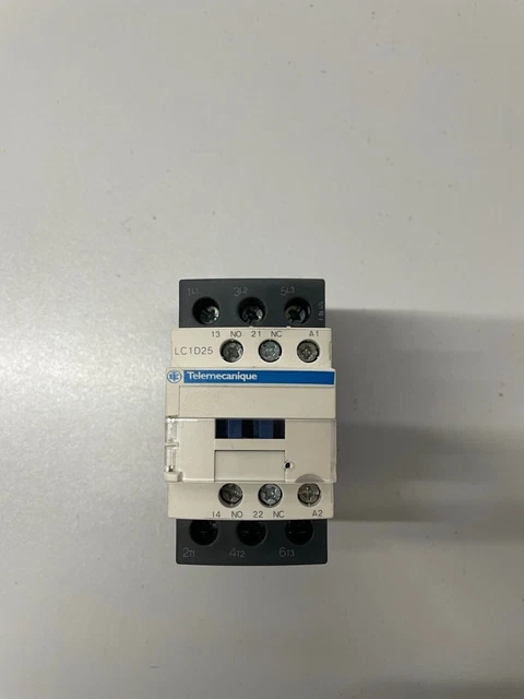 SCHNEIDER / TELEMECANIQUE Contactor LC1D25P7 25A - Contactor 1NO+1NC ...