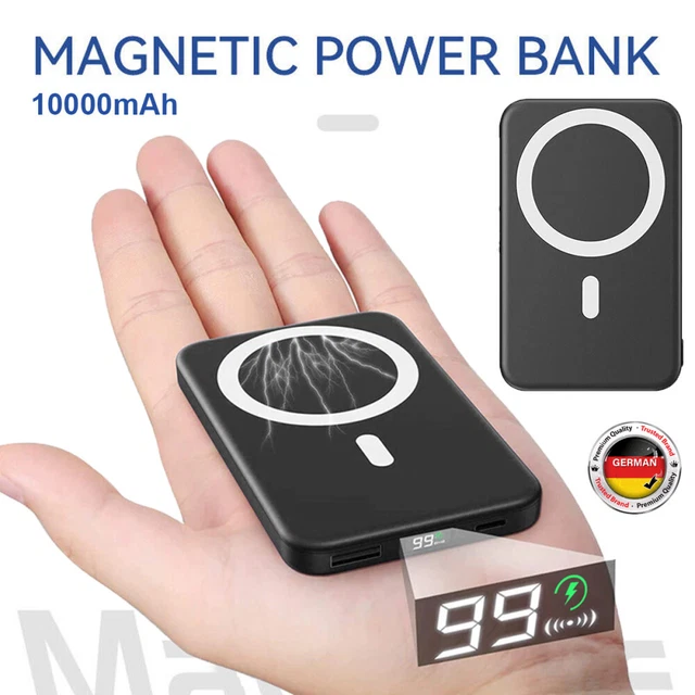MAG-SAFE MAGNETIC WIRELESS Power Bank 10000mAh PD 20W Fast Charging ...
