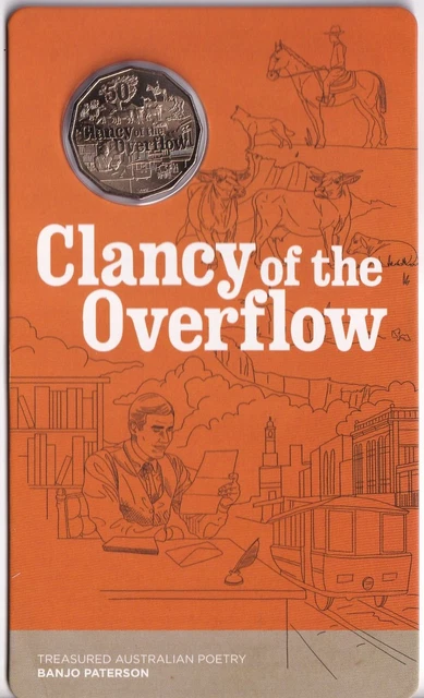 AUSTRALIAN: 2020 50 Cent Banjo Paterson Clancy Of The Overflow Unc Coin ...