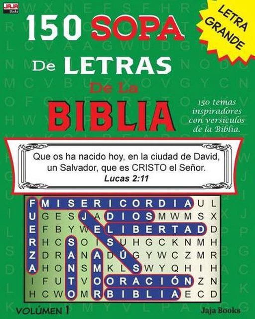150 SOPA DE LETRAS de la BIBLIA, Vol by Jaja Jaja Books (Spanish) Paperback Book EUR 21,53 ...