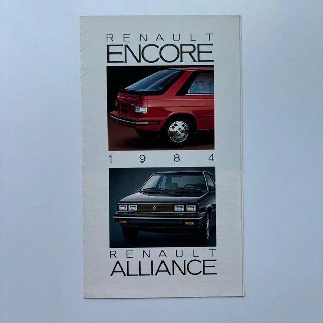 RENAULT USA - 1984 brochure R9 Alliance R11 Encore américaine EUR 8,45 ...