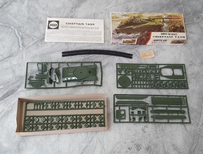 VINTAGE 1970 AIRFIX 00 Scale Chieftain Tank Red Stripe Box new tool ...