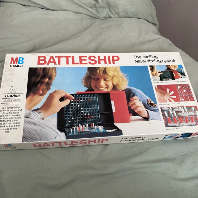 VINTAGE RETRO BATTLESHIP Board Game 1975 by MB Games £5.99 - PicClick UK