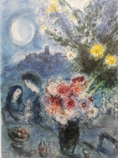 MARC CHAGALL, große Farblichtdruck-Originalgrafik EUR 1,00 - PicClick DE