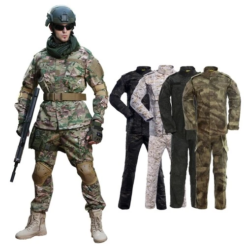 TACTICAL SUIT CAMOUFLAGE Mens Military Special Forces Soldier Coat+Pant ...