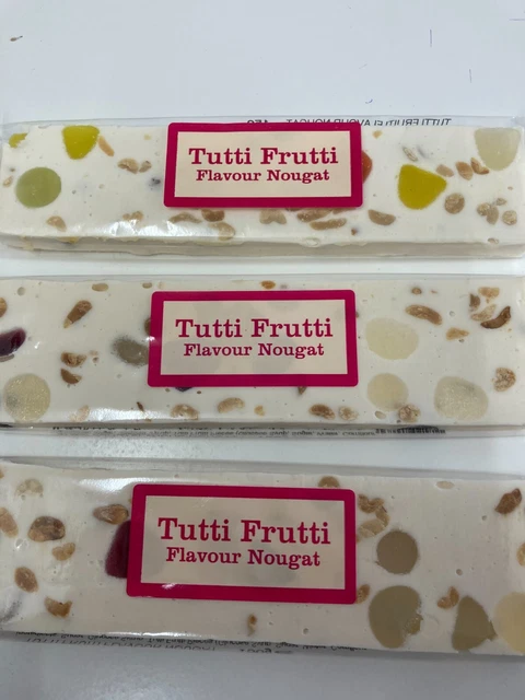REAL CANDY COMPANY Sweet Nougat Bars 3 X Tutti Frutti Bar £7.99 ...