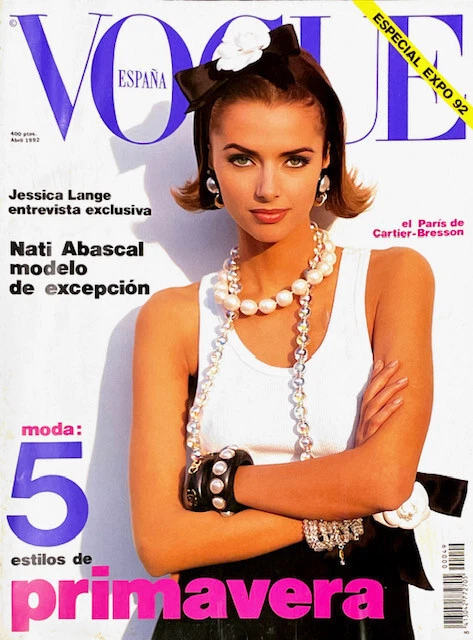 VOGUE MAGAZINE SPAIN APRIL 1992 HEATHER STEWART WHYTE Basia Milewicz ...