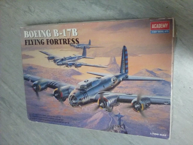 ACADEMY BOEING B-17B Flying Fortress 1/72 Scale Box Sealed $58.43 ...