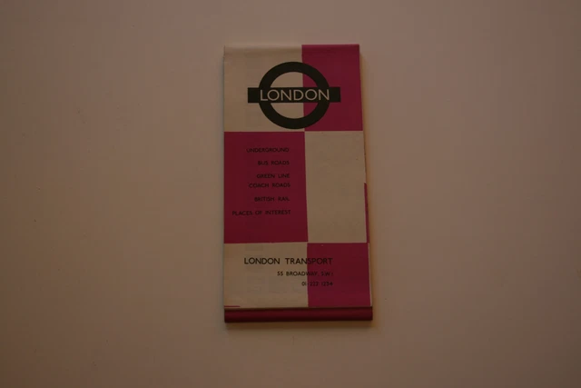 LONDON TRANSPORT MAP - Bus Roads Green Line BR Places of Interest 1969 ...
