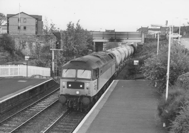 RAILWAY PHOTO CLASS 47 47114 @ Inverkeithing 17:30 6A33 cement train 06 ...