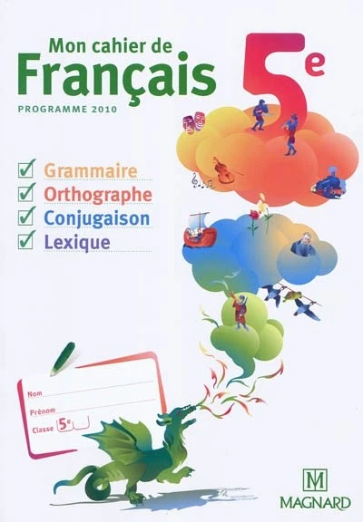 MON CAHIER DE francais 5e, Evelyne Ballanfat EUR 3,99 - PicClick FR
