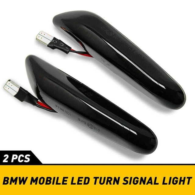 FOR BMW E90 E60 E82 E87 Sequential E88 LED Side Marker Blinker Turn ...