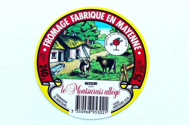 ANCIENNE ETIQUETTE BOITE Fromage - Camembert De Mayenne - Le Montsurais ...