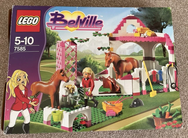 LEGO BELLVILLE 7585 Horse Stable Rare Vintage 100% Complete BOX ...