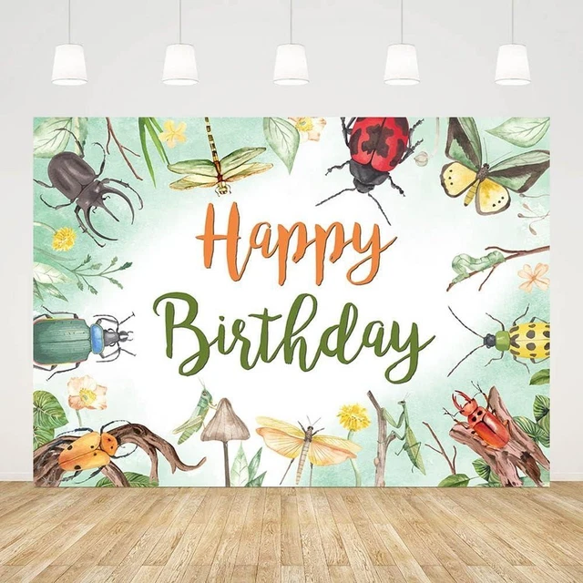 7X5FT BUG THEME Birthy Backdrop Inserts Theme Photography Background ...