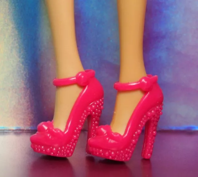 Barbie Doll Shoes Fashionistas New Pink High Heels Fits Made To Move