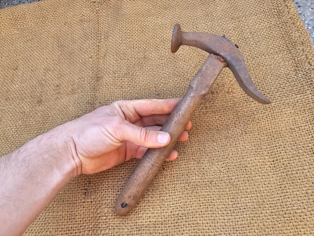 VINTAGE GERMAN COBBLERS Shoemakers Hammer Blacksmith Hand Forged ...