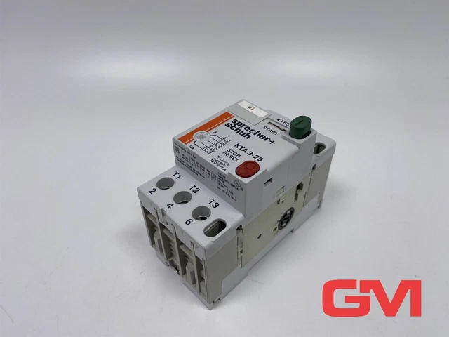 SPRECHER + SCHUH Leistungsschalter KTA 3-25 motor circuit breaker 6,3 ...