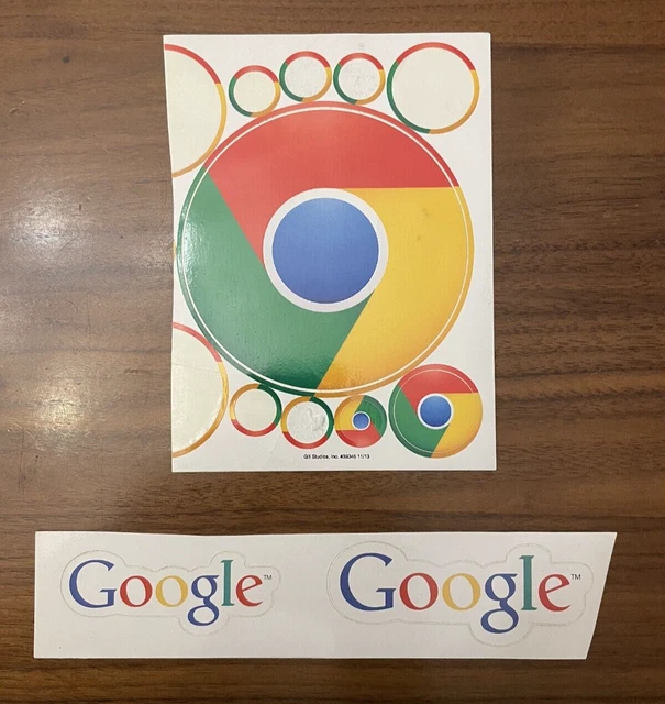 RARE GOOGLE CHROME Decals Stickers Parts of a larger sheet $8.00 ...