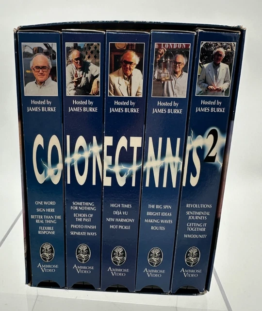 CONNECTIONS 2 VTG 10 Volume 5 Tape Discovery VHS Collection James Burke ...