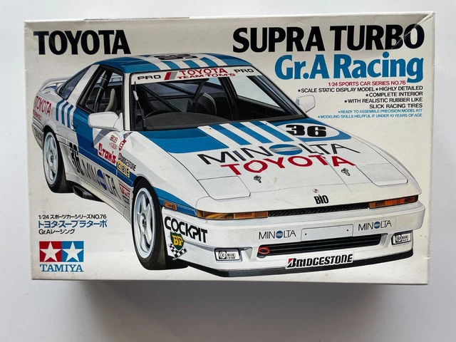 TAMIYA 1/24 TOYOTA Supra Turbo Gr.A Racing Minolta MA70 MA71 A70 JDM ...