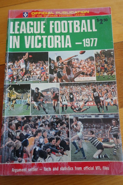 1977 VFL AFL League Football In Victoria - Statistics, Club Records $19 ...