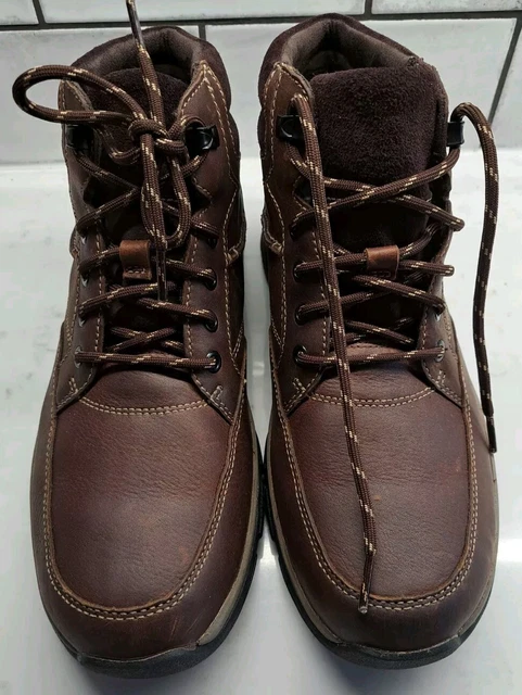 CLARKS 1825 MEN'S Waxed Leather Goretex Lace-up Brown Ankle Boots (Size ...