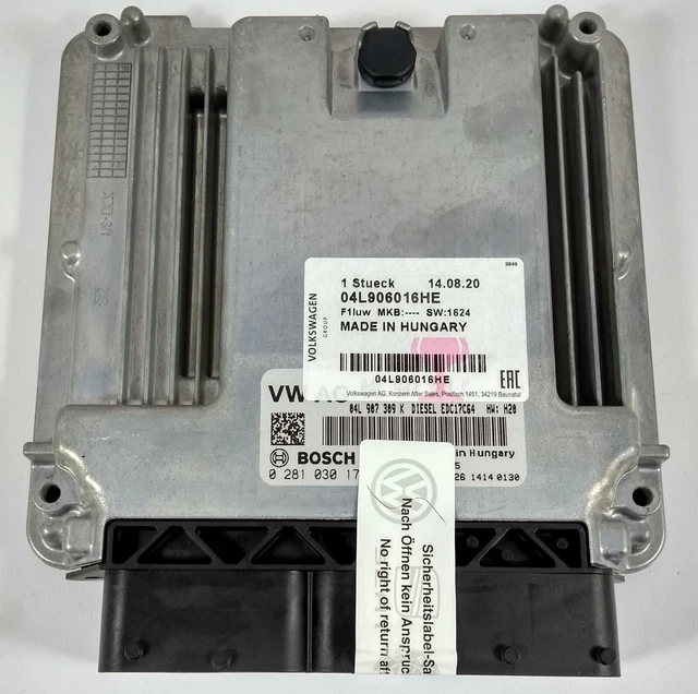 VW ENGINE CONTROL Unit Ecu 2.0 Tdi Auto Sharan Seat Alhambra Genuine ...