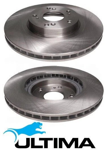 ULTIMA FRONT VENTED Disc Brake Rotor Set For Honda K24A1 K24A K24Z1 2 ...