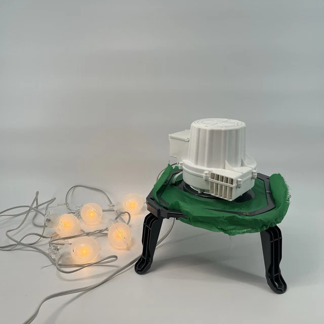 GEMMY CHRISTMAS AIRBLOWN Inflatable Blower Motor Fan With 5 Lights 10.5 ...