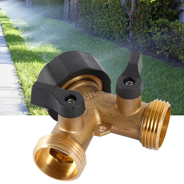 HOSE PIPE VALVE Splitter Quick Connector Adaptor Y*shaped Garden Tap!2 ...