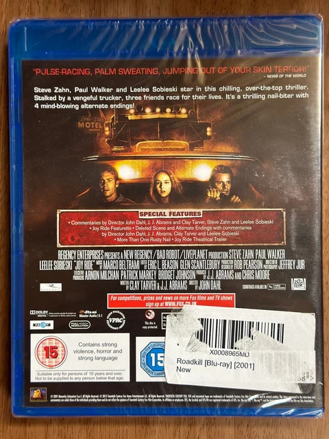 ROADKILL BLU-RAY 2001 Paul Walker Joyride Crime Thriller Road Movie Region Free EUR 64,46 ...