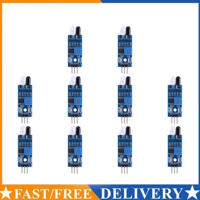 OBSTACLE AVOIDANCE SENSOR Module 3 Pin Smart Obstacle Sensor for Smart ...