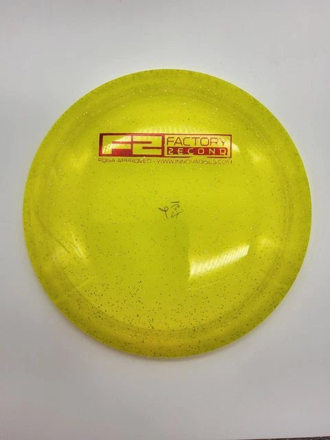 INNOVA CHAMPION METAL Flake Teebird Disc Golf driver xout f2 yellow ...