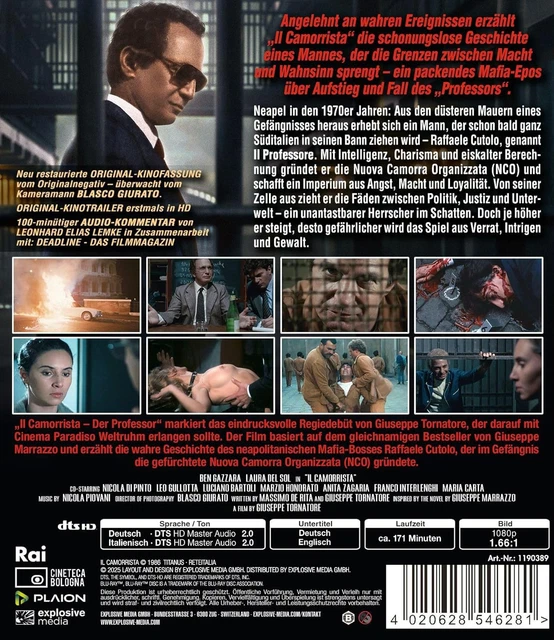 DER PROFESSOR (BLU-RAY) Bartoli Luciano Gazzara Ben Gullota Leo del Sol ...