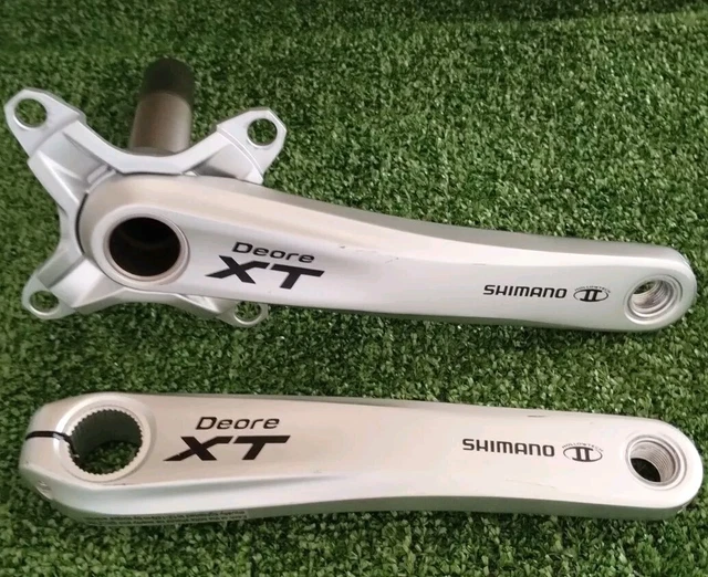 SHIMANO DEORE XT Fc-M770 Mtb Crankset 9 Speed Chainset Arms 175mm And XT BB #381 £119.99 ...