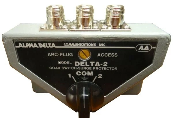 INTERRUPTEUR COAXIAL ALPHA DELTA-2B-N 2 positions avec connecteurs ...